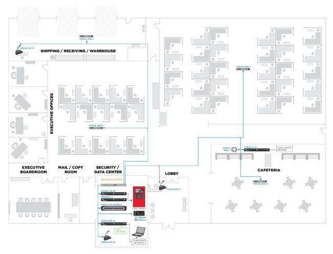 A Corporate Campus with Vocia - Component